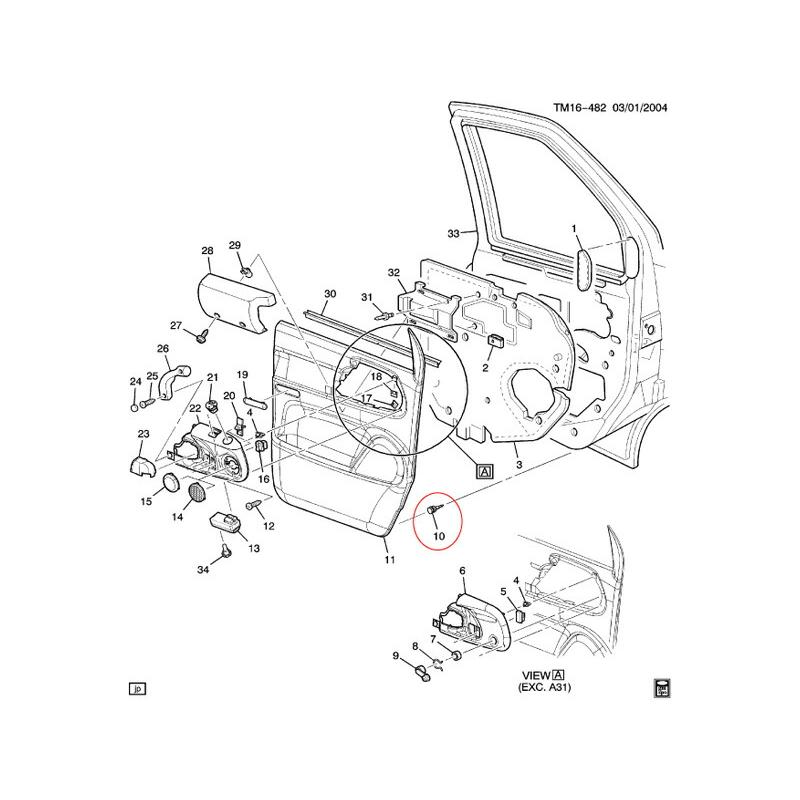 96-05y アストロ リテーナー ドアトリム 純正 : 10095 : キャルウイングパーツセンターヤフー店 - 通販 - Yahoo!ショッピング