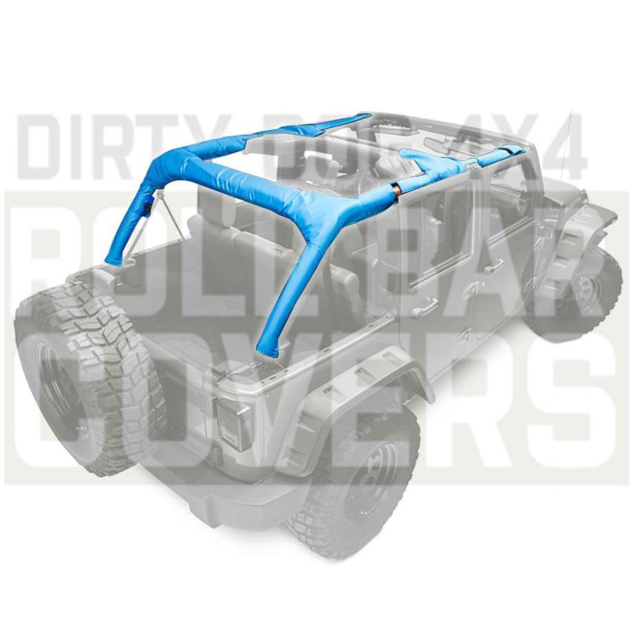 07-18y ジープ ラングラー JK | ロールバーカバー ブルー ダーティドッグ : キャルウイングパーツセンターヤフー店 - 通販 - Yahoo!ショッピング