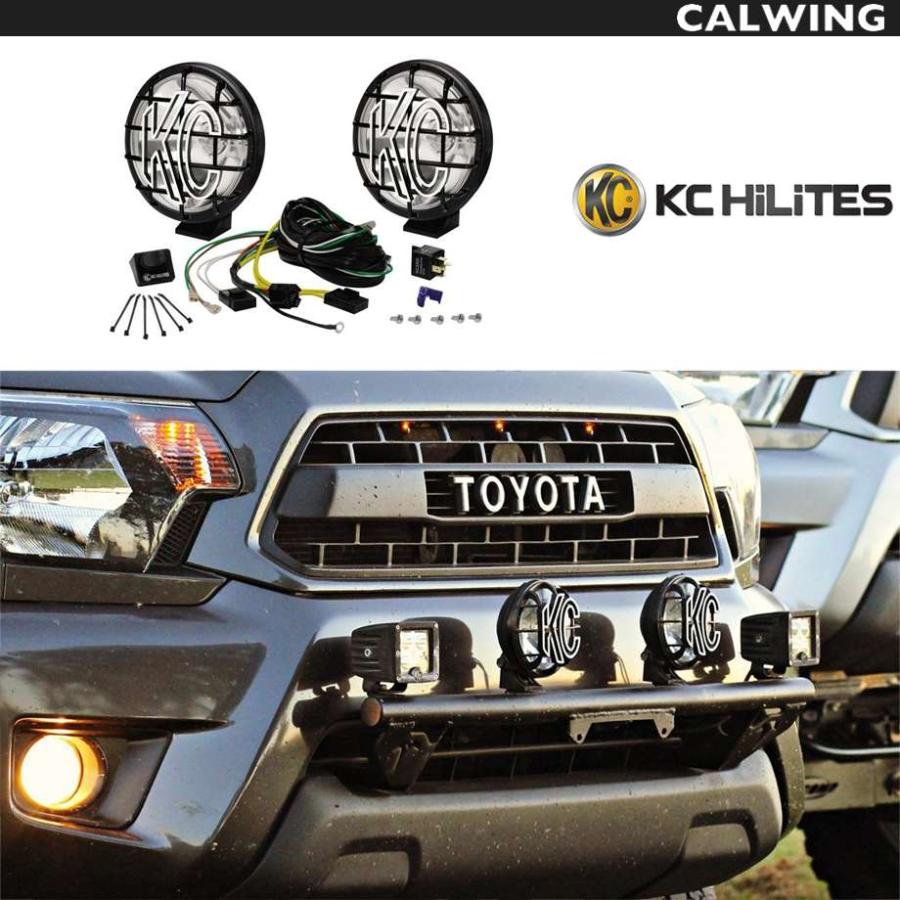 オフロードライト KC HILITES APOLLO プロハロゲン 6インチ100W スポットライト 2個セット | ジープ ラングラー等 ...
