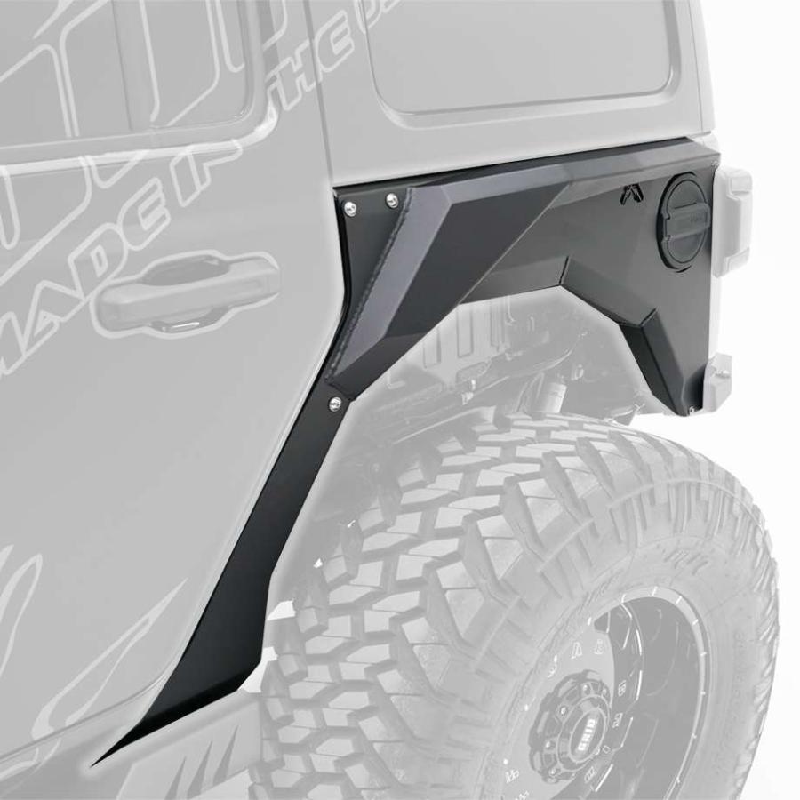 20y- グラディエーター JT | グランパー用 リアフェンダー スチール リア オーバーフェンダー ブラックパウダーコートファブフォース : キャルウイングパーツセンターヤフー店 - 通販 ...