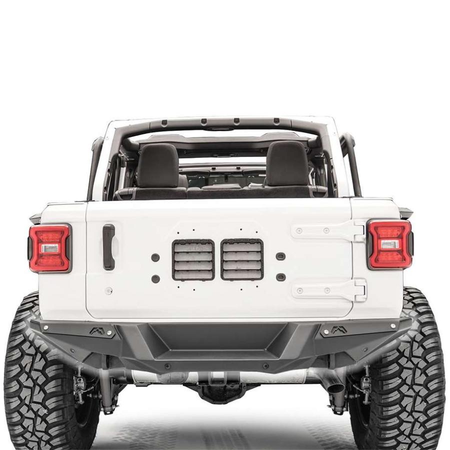 18y- ジープ ラングラー JL | リアバンパー スチール ブラックパウダーコートファブフォース : キャルウイングパーツセンターヤフー店 - 通販 - Yahoo!ショッピング