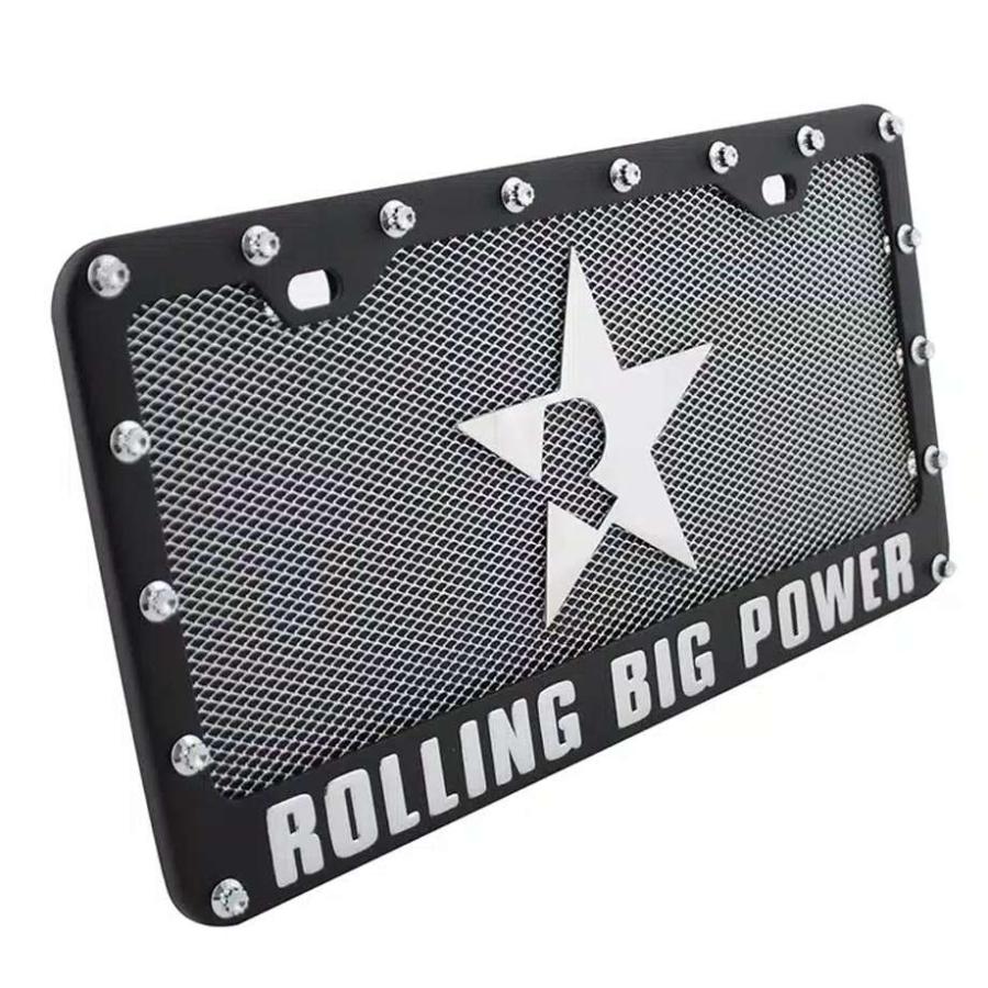 ナンバーフレーム ブラック RBP/Rolling Big Power USサイズ : キャルウイングパーツセンターヤフー店 - 通販 ...