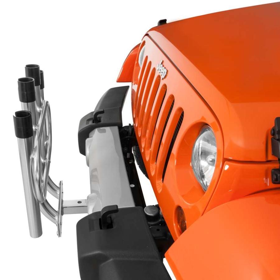 07y- ジープ ラングラー JK JL | アルミニウムロッドラック 4ホルダー 釣り フィッシング用 アングラーズロッド Anglers : キャルウイングパーツセンターヤフー店 - 通販 ...