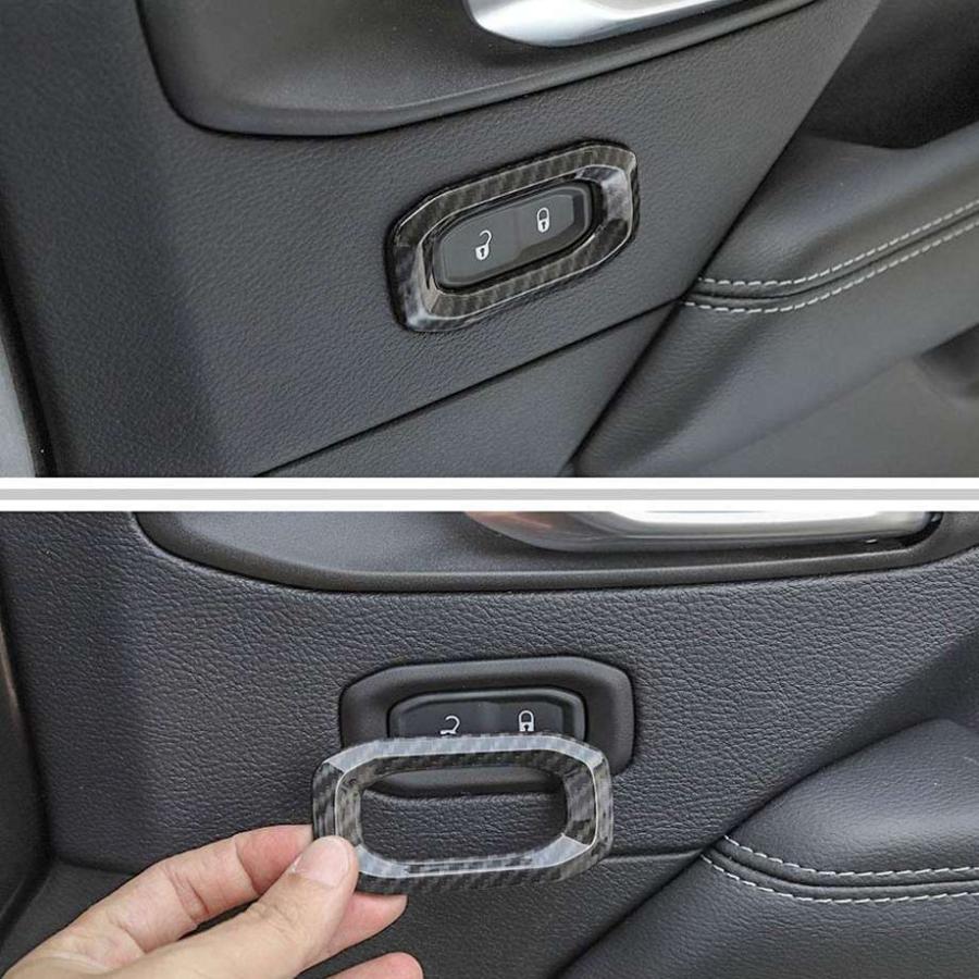 18y- ジープ ラングラー JL | ドアロックスイッチトリム カーボン 2PCS : キャルウイングパーツセンターヤフー店 - 通販 - Yahoo!ショッピング