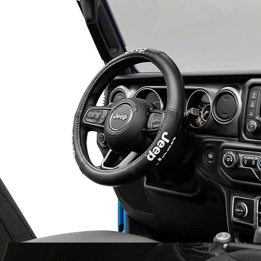 20y- グラディエーター JT | エリートシリーズ ステアリングカバー JEEPロゴ ブラック レザー 合成皮革 : キャルウイングパーツセンターヤフー店 - 通販 - Yahoo!ショッピング