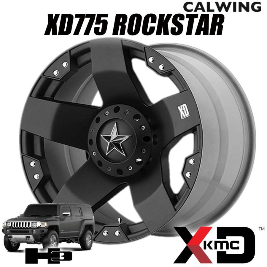 ハマー H3 | ホイール XD775 ROCKSTAR 20X8.5+10 6X135/139.7 マットブラック 1本 KMC : キャル ...