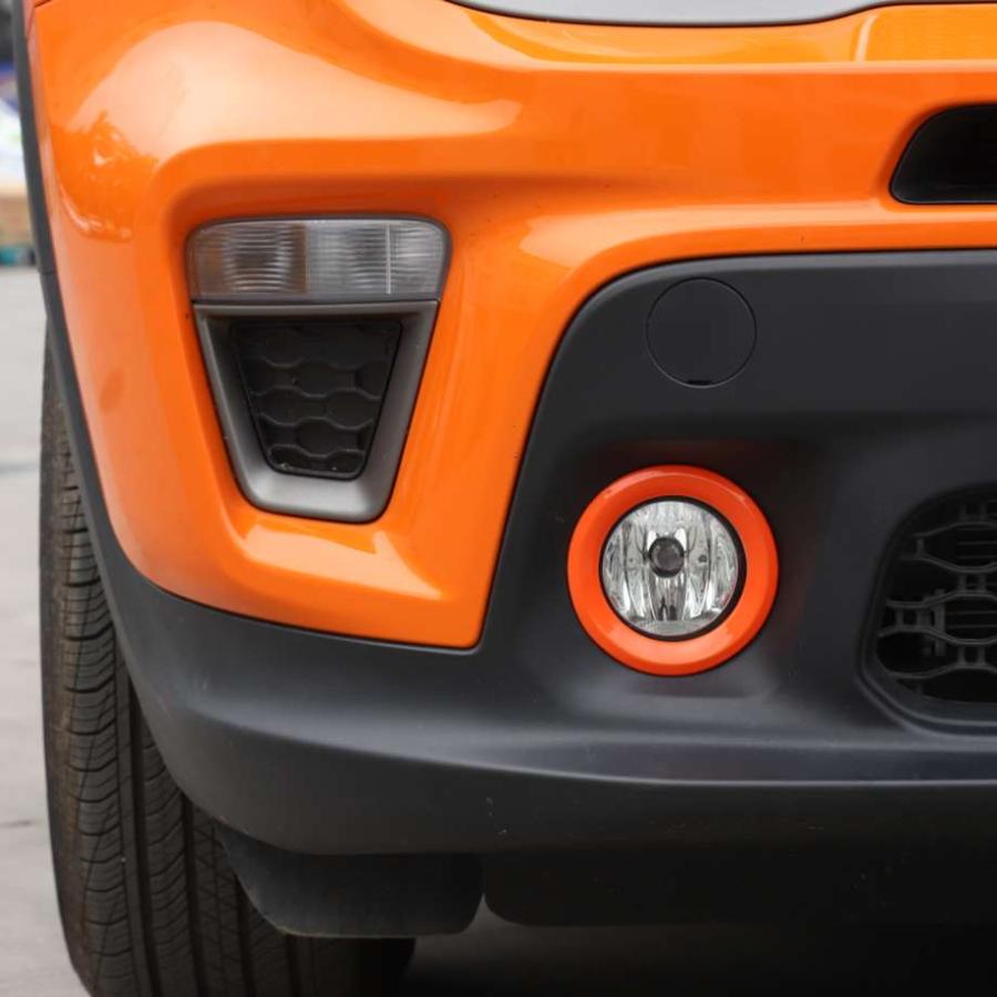 19y- レネゲード | フォグランプカバー オレンジ 2PC :120841:キャルウイングパーツセンターヤフー店 - 通販 - Yahoo!ショッピング