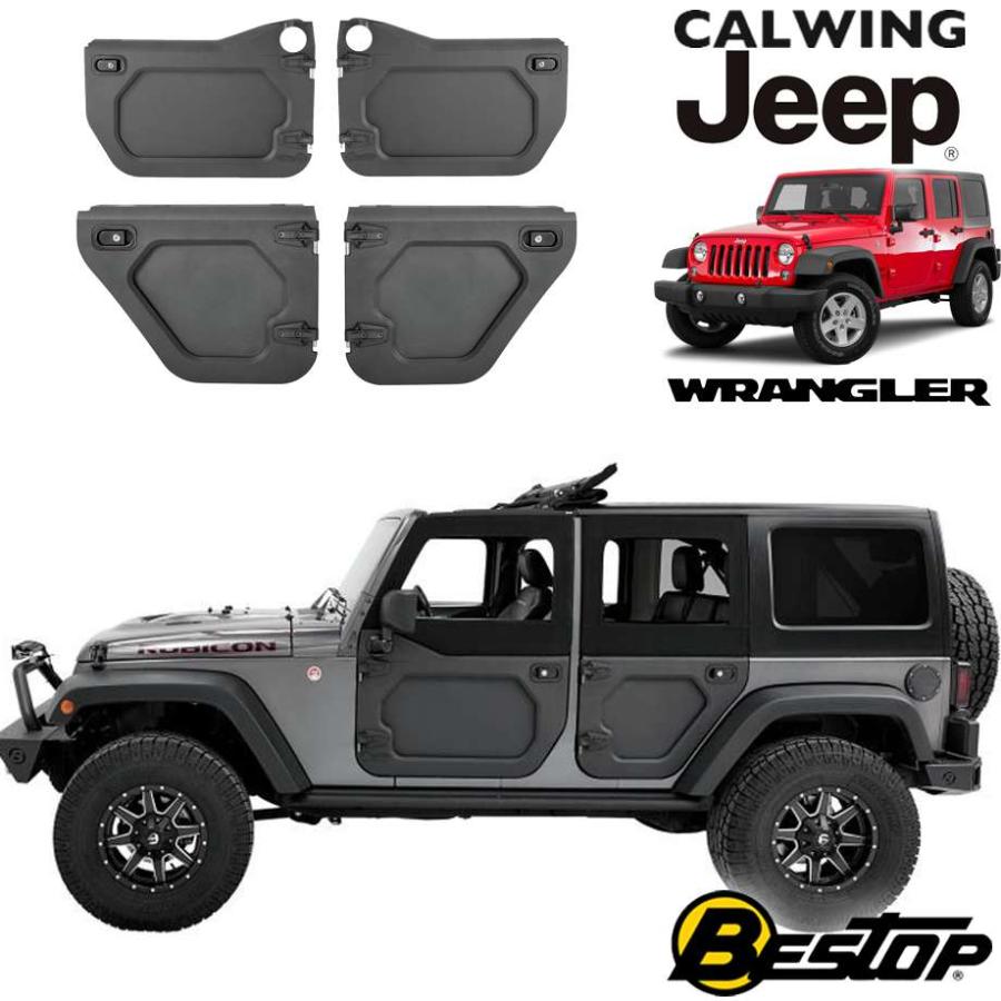 07-18y ジープ ラングラー JK アンリミテッド | ファブリックドア コアドア＆ツイルアッパー ベストップ : キャルウイングパーツセンターヤフー店 - 通販 - Yahoo!ショッピング