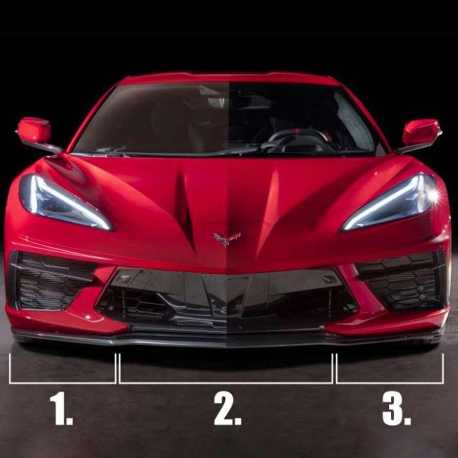 20y- コルベット C8 | フロントスプリッター/サイドスカートセット 未塗装 GM純正 : キャルウイングパーツセンターヤフー店 - 通販 - Yahoo!ショッピング