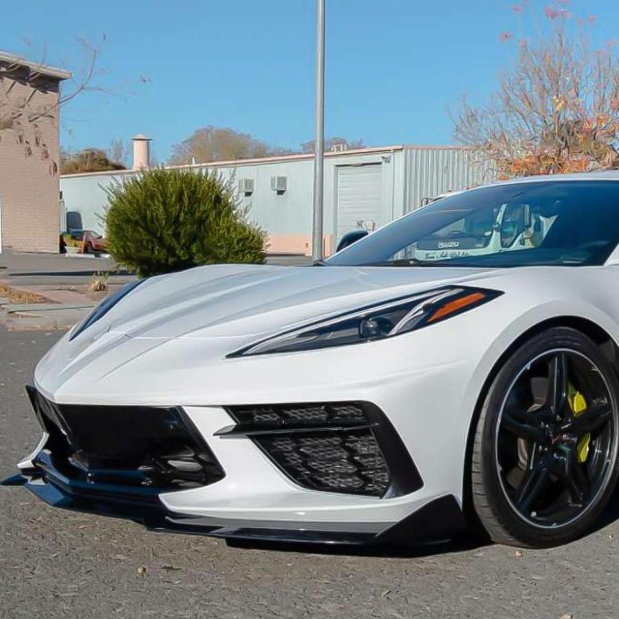 20y- コルベット C8 | フロントスプリッター 5VMスタイル カーボンフラッシュ : キャルウイングパーツセンターヤフー店 - 通販 - Yahoo!ショッピング