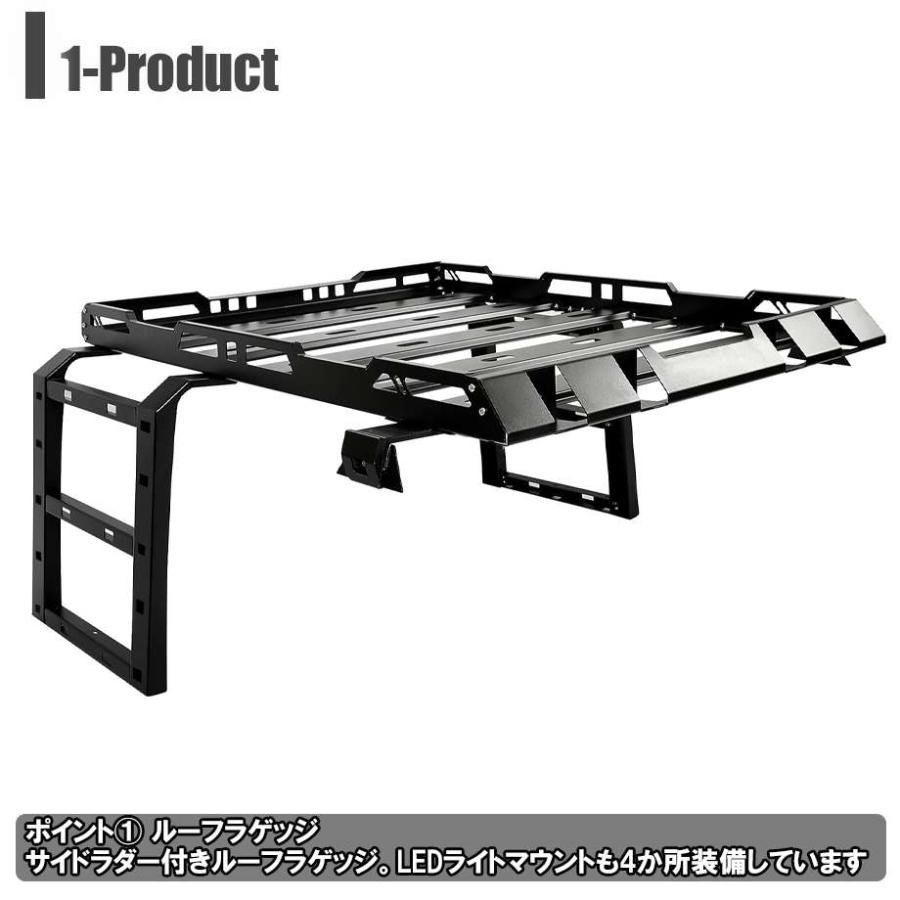カリフォルニアマッドスター 07-18y ジープ ラングラー JK アンリミテッド ルーフラゲッジ サイドラダー付き ルーフラック スチール : キャルウイングパーツセンターヤフー店 - 通販 ...