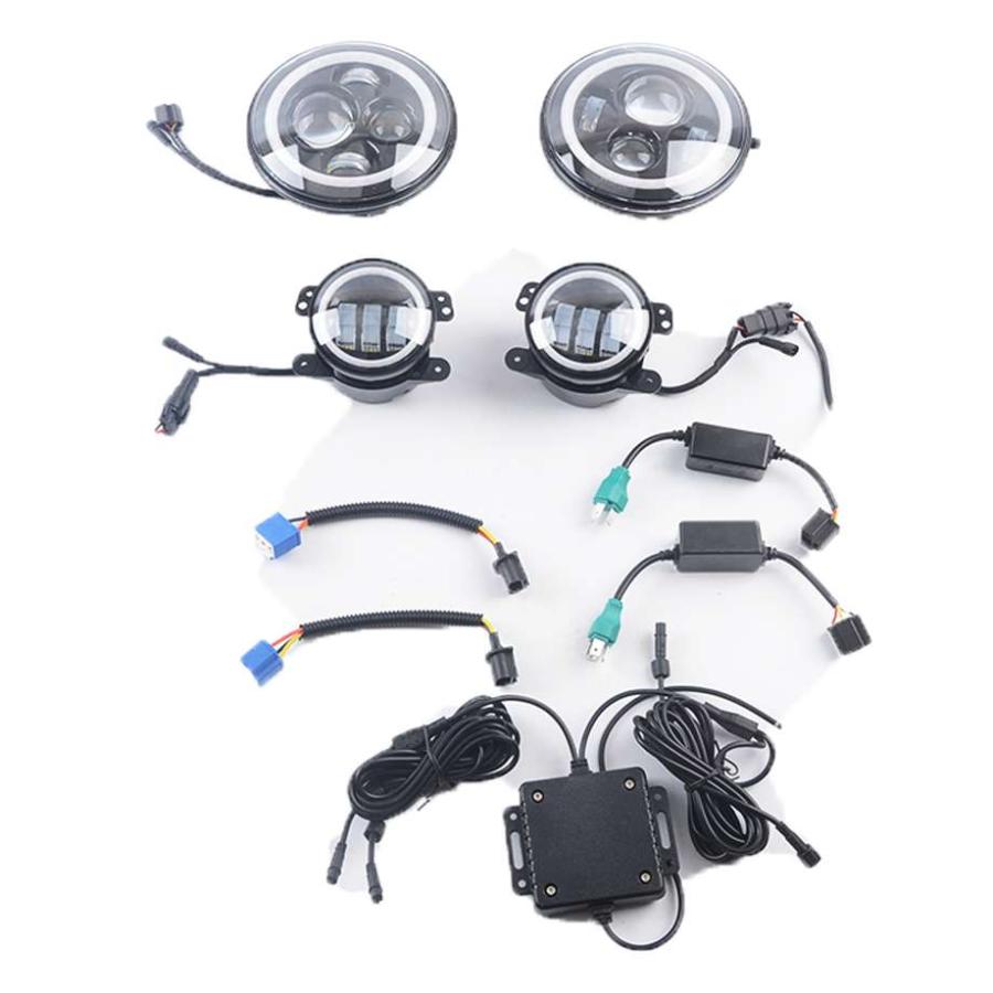 カリフォルニアマッドスター 07-18y ジープ ラングラー JK | LEDヘッドライト/フォグランプセット RGB マルチカラー : 122070 : キャルウイングパーツセンターヤフー店 ...