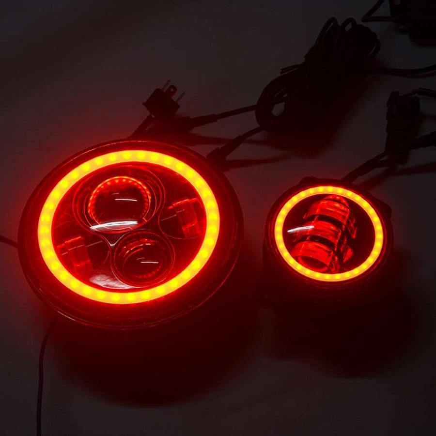 カリフォルニアマッドスター 07-18y ジープ ラングラー JK | LEDヘッドライト/フォグランプセット RGB マルチカラー : 122070 : キャルウイングパーツセンターヤフー店 ...
