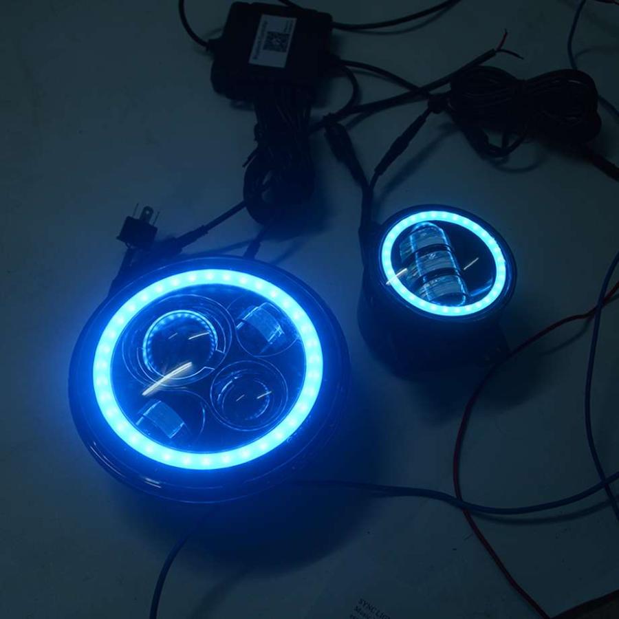 カリフォルニアマッドスター 07-18y ジープ ラングラー JK | LEDヘッドライト/フォグランプセット RGB マルチカラー : 122070 : キャルウイングパーツセンターヤフー店 ...