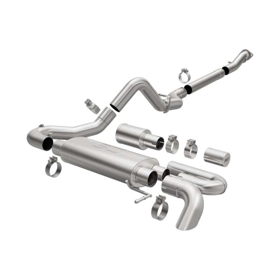 21y- ブロンコ V6 2.7L 5ドア マフラー オーバーランドシリーズ キャタバックエキゾースト ブラッシュドシルバー マグナフロー : キャルウイングパーツセンターヤフー店 - 通販 ...