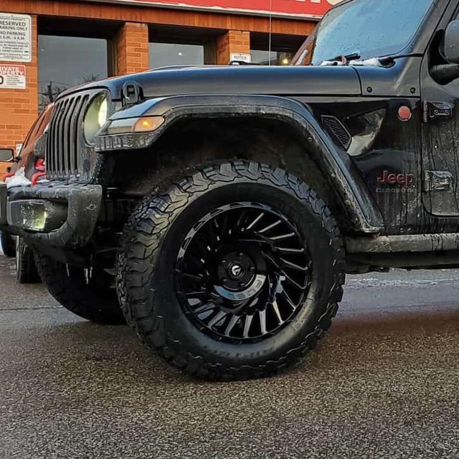 18y- ジープ ラングラー JL | ホイール CYCLONE D682 グロスブラック 5H-127 18X9J+1 1本 FUEL フューエル : 122359 : キャルウイングパーツ ...