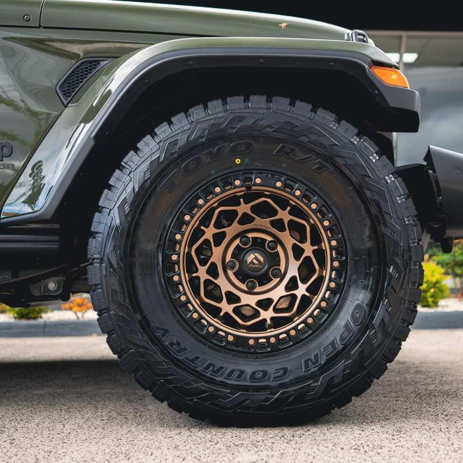 18y- ジープ ラングラー JL | ホイール UNIT D785 ブロンズマットブラックリング 5H-127 17X9J+1 1本 ...