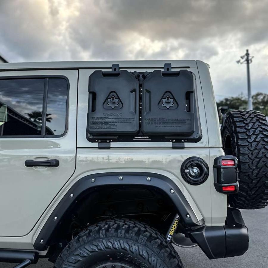 カリフォルニアマッドスター 18y- ラングラー JL リアサイドウインドウパネルキット左 ブラック7.5Lウォータータンクx2付属 ジェリカン : キャルウイングパーツセンターヤフー店 ...