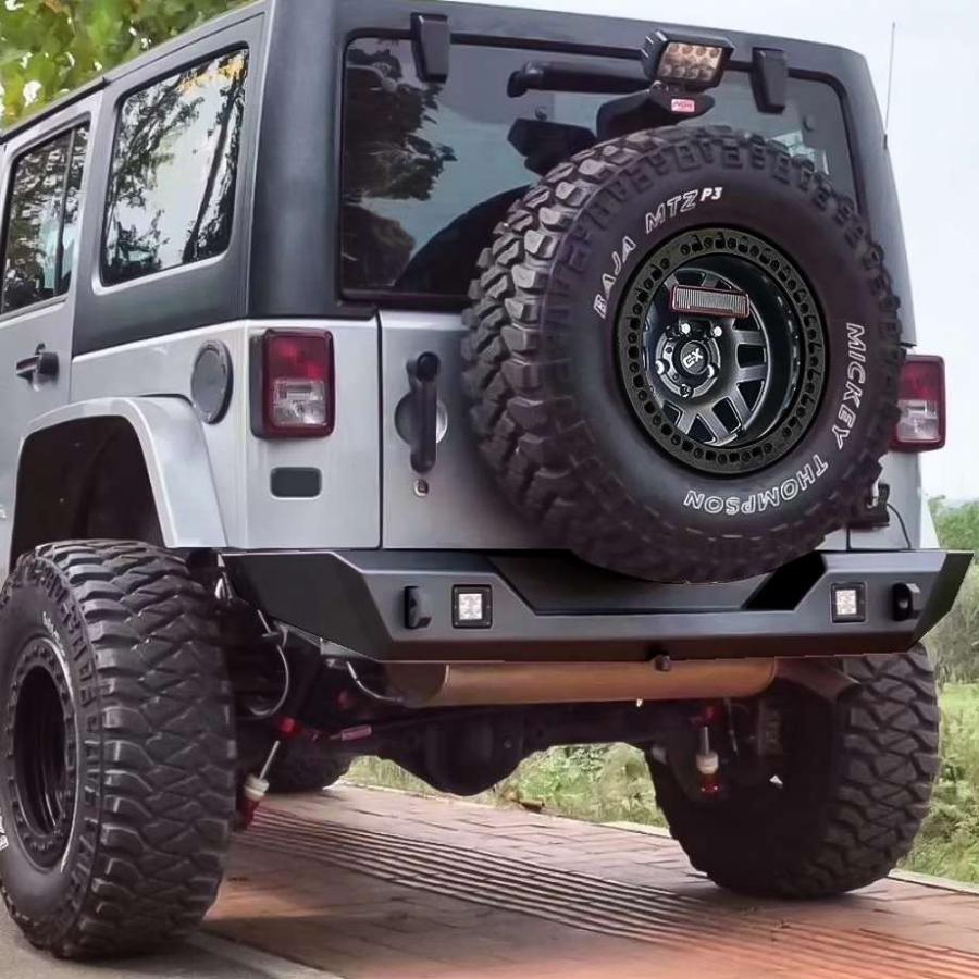 カリフォルニアマッドスター 07-18y ジープ ラングラー JK アイアンバンパーセット フロント/リア LED/Dリングマウントブラック : キャルウイングパーツセンターヤフー店 - 通販 ...