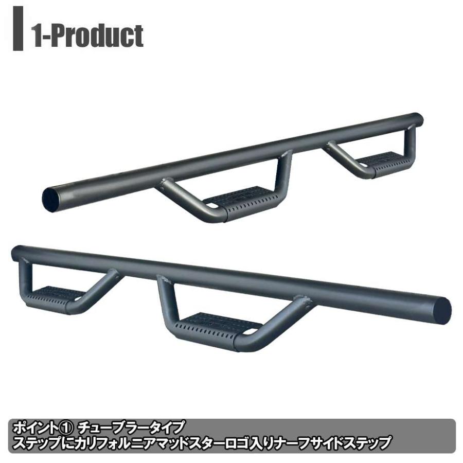 カリフォルニアマッドスター 07-18y ラングラー JK | サイドステップ ナーフバータイプ ロゴ入り : キャルウイングパーツセンターヤフー店 - 通販 - Yahoo!ショッピング