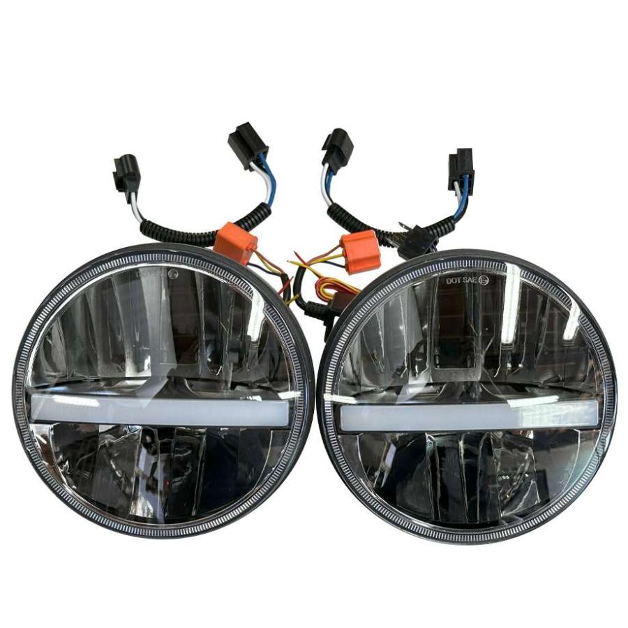 カリフォルニアマッドスター 07-18y ジープ ラングラー JK 7インチ LEDヘッドライト LEDリング/ライン 2PCSセット : キャルウイングパーツセンターヤフー店 - 通販 ...