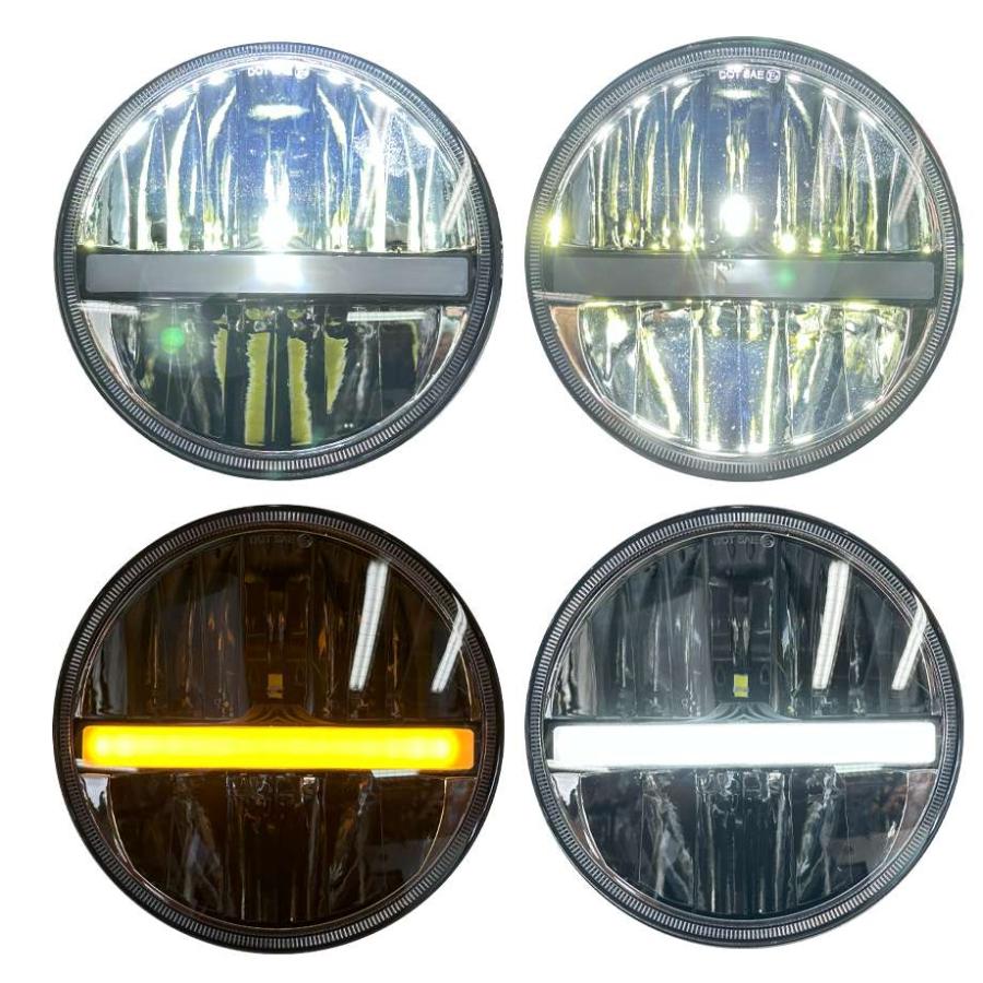 カリフォルニアマッドスター 07-18y ジープ ラングラー JK 7インチ LEDヘッドライト LEDリング/ライン 2PCSセット : キャルウイングパーツセンターヤフー店 - 通販 ...