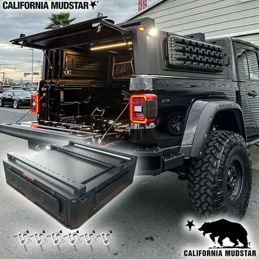 カリフォルニアマッドスター 20y- グラディエーターJT | リアベッドラックボックス LEDライト付属 : キャルウイングパーツセンターヤフー店 - 通販 - Yahoo!ショッピング