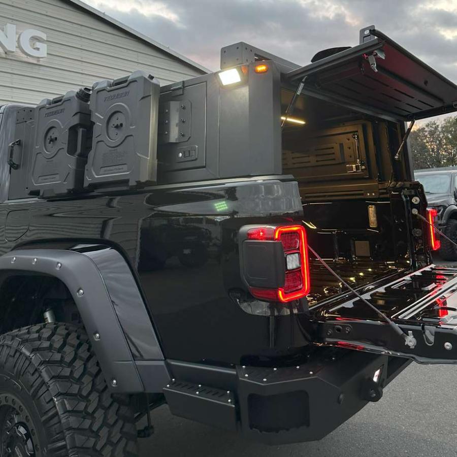 カリフォルニアマッドスター 20y- グラディエーターJT | リアベッドラックボックス LEDライト付属 : キャルウイングパーツセンターヤフー店 - 通販 - Yahoo!ショッピング