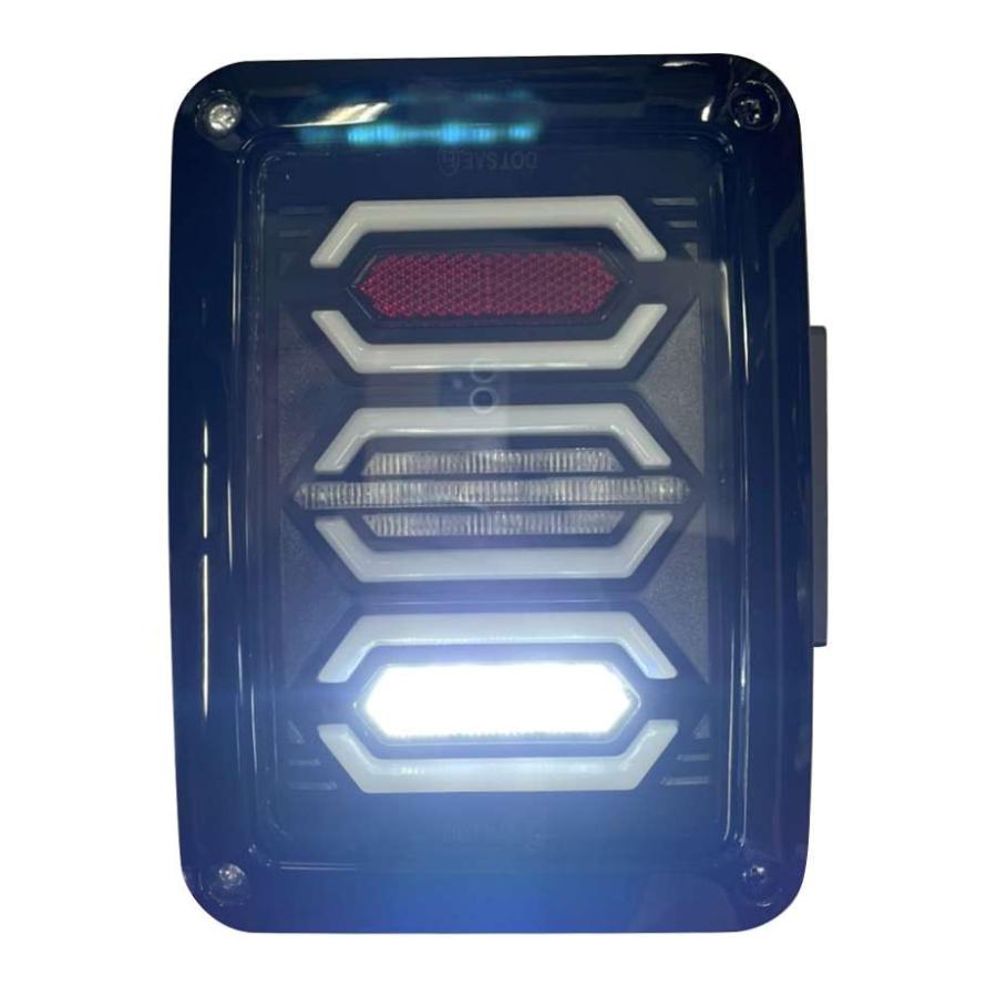 カリフォルニアマッドスター 07-18y ジープ ラングラー JK LEDファイバーアヴェーンジャースタイル テールランプセット : キャルウイングパーツセンターヤフー店 - 通販 ...