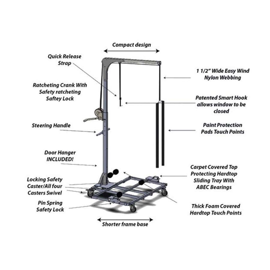 07y- ジープ ラングラー JK JL 簡単 純正ハードトップ外し機器 ハードトップラック ハードトップホイスト USA : キャルウイングパーツセンターヤフー店 - 通販 - Yahoo ...
