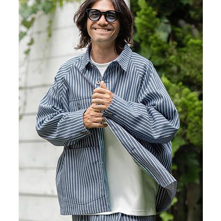 【CAMBIO(カンビオ)】ストライプデニムルーズシルエットジャケット(CMB-R0103) : mj10067 : CAMBIO - 通販 - Yahoo!ショッピング