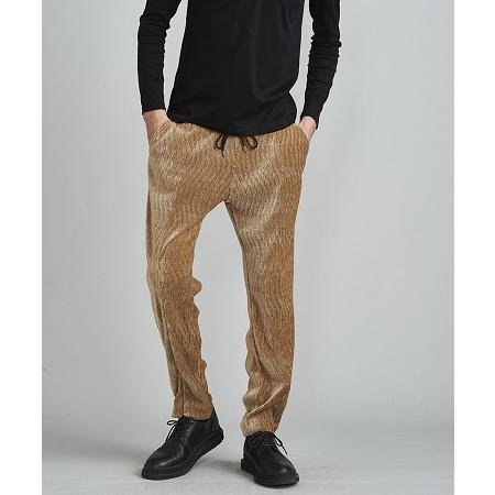 NO ID. 【NO ID.(ノーアイディー)】ベロアワッシャーフロントスリットトラウザーズ パンツ(850006-799P) : CAMBIO - 通販 - Yahoo!ショッピング