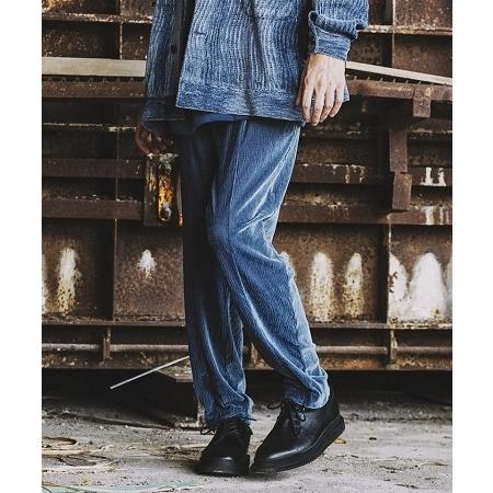 NO ID. 【NO ID.(ノーアイディー)】ベロアワッシャーフロントスリットトラウザーズ パンツ(850006-799P) : CAMBIO - 通販 - Yahoo!ショッピング