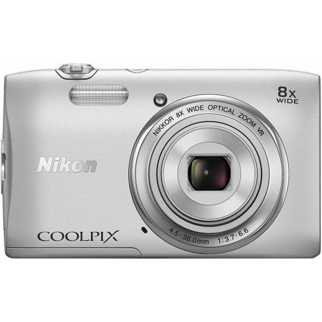 Nikon デジタルカメラ COOLPIX S3600 8倍ズーム 2005万画素 クリスタルシルバー S3600SL : 2049 ...