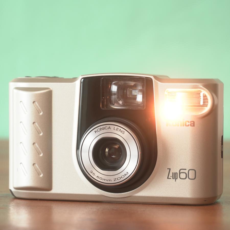 完動品 Konica Z-up 60 フィルムカメラ シルバー # :23070281:カメラのしゃしゃ舎 Yahoo!店 - 通販 - Yahoo!ショッピング