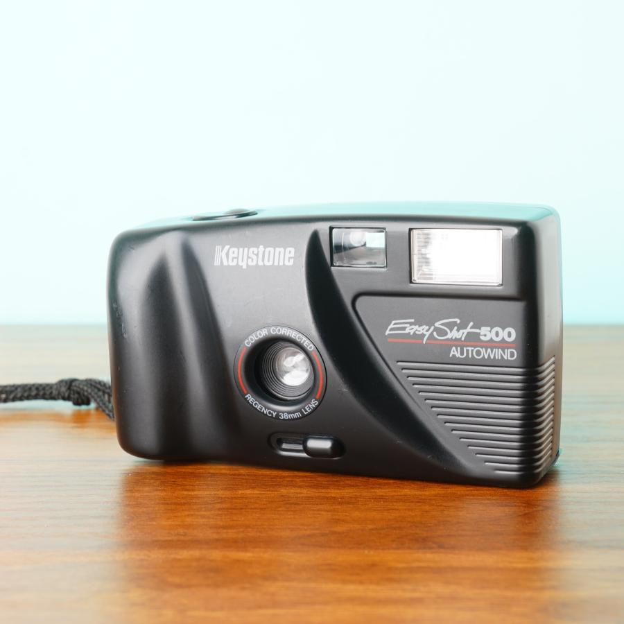 完動品 Keystone Easy Shot 500 フィルムカメラ ブラック : カメラのしゃしゃ舎 Yahoo!店 - 通販 - Yahoo!ショッピング