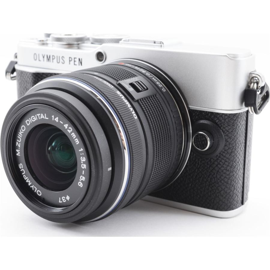 オリンパス Olympus PEN E-P7 シルバー 14-42mm レンズキット ミラーレス一眼 カメラ SDカード付き Wi-Fi/4K ...