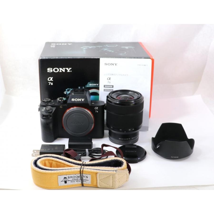 ソニー / フルサイズ ミラーレス一眼カメラ α7II ズームレンズキット(同梱レンズ:SEL2870) ブラック ILCE-7M2K ...