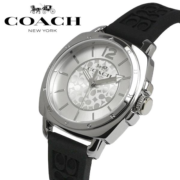 COACH コーチ 腕時計 時計 レディース ボーイフレンド ブラック シリコン 14503877 : 腕時計 財布 バッグのCAMERON ...