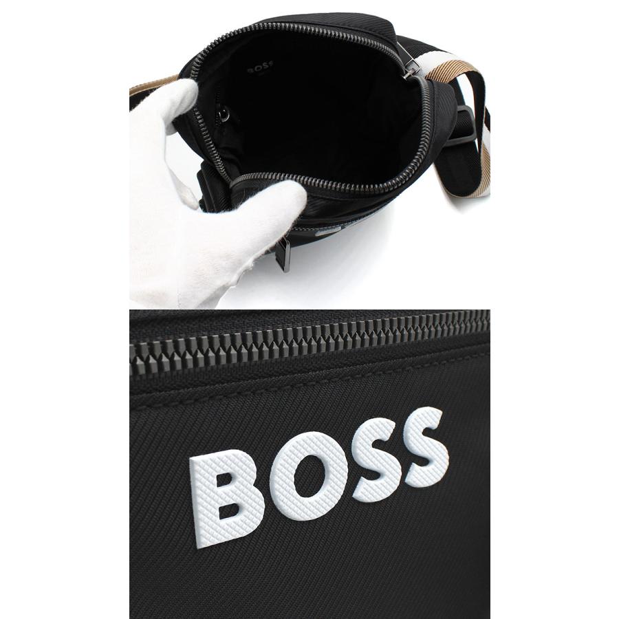 HUGO BOSS ヒューゴボス メンズ バッグ ショルダーバッグ Catch 3 NS Zip シグネチャーストライプストラップ ...