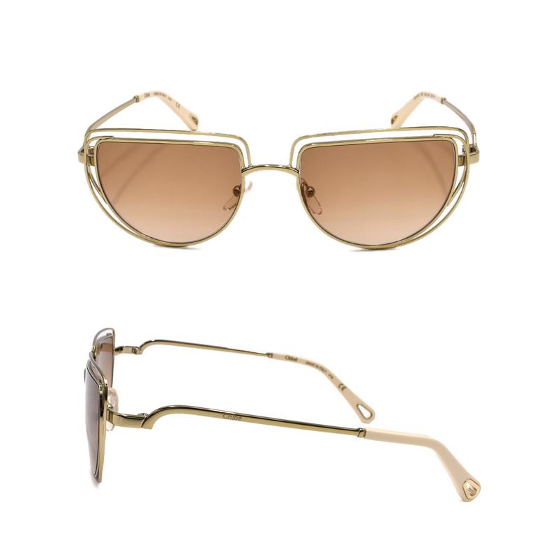 Chloe（クロエ） サングラス レディース ブランド アイウェア UVカット 日焼け対策 メガネ ケース付 アジアンフィット CE164S ...