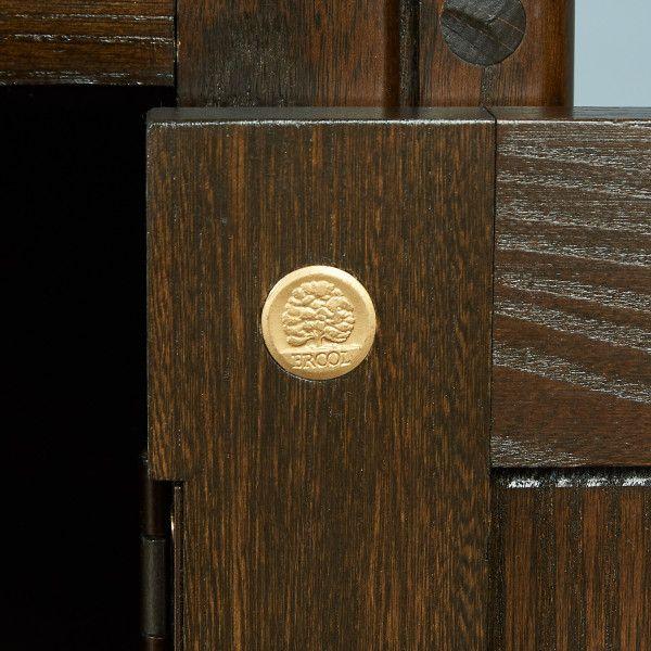 アーコール ERCOL OLD COLONIAL サイドキャビネット ラウンドメタルラベル ヴィンテージ オールドコロニアル 本棚 収納 ...