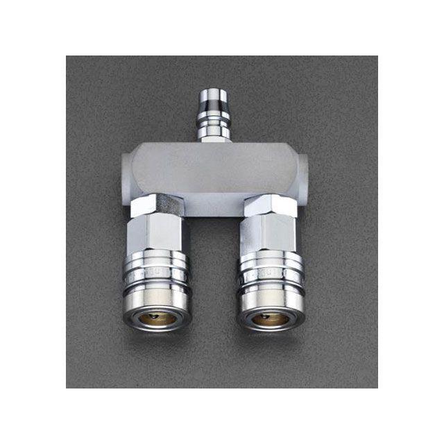 エスコ 2連 エアーカップリング（ワンプッシュ/ロックガード付） ESCO バイク 車 自動車 自転車 : モトメガネYahoo!店 - 通販 ...