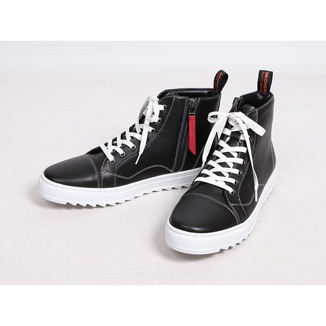 DEGNER 正規品／デグナー HS-B14 レザースニーカー（ブラック/ホワイト） サイズ 27cm バイク : モトメガネYahoo!店 - 通販 - Yahoo!ショッピング