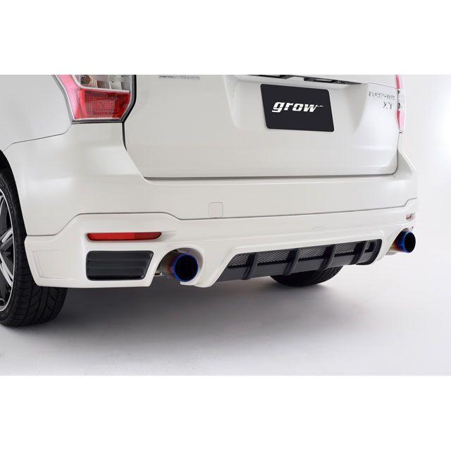 （正規品）grow フォレスター リアハーフスポイラー塗分け塗装済み カラー：ジャスミングリーンメタリックH5Q フィンライン：ディープシーブルーメ… :1282348-2543889:モト ...