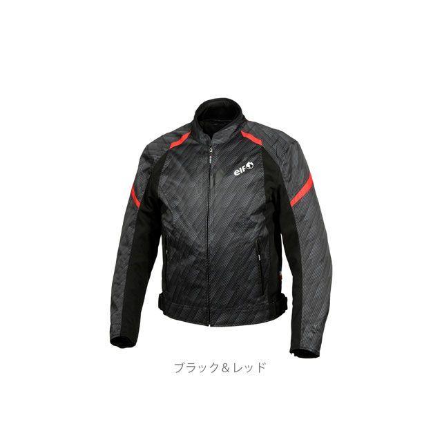 正規品／エルフ ライディングウェア 2022-2023秋冬モデル EJ-W114 ファーチレスポルトジャケット（ブラック＆レッド） サイズ：LL e… : 1298075-2565565 ...