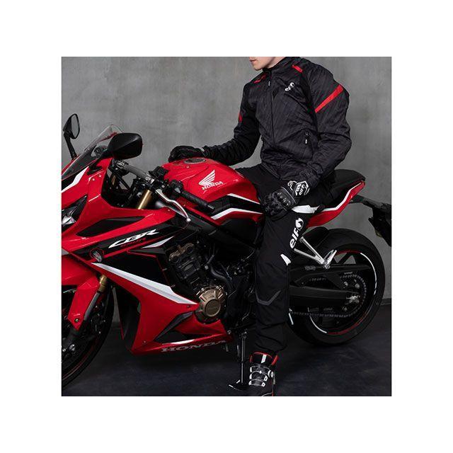 正規品／エルフ ライディングウェア 2022-2023秋冬モデル EJ-W114 ファーチレスポルトジャケット（ブラック＆レッド） サイズ：LL e… : 1298075-2565565 ...