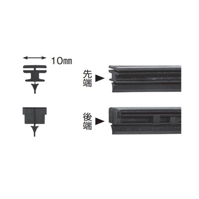 NWB MB70GKN グラファイトワイパーラバー 10本入り 700mm 車 自動車 : モトメガネYahoo!店 - 通販 - Yahoo!ショッピング
