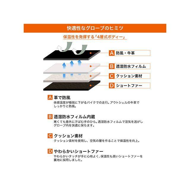 正規品／デグナー 2022-2023秋冬モデル WG-46 レザーグローブ（ブラック） サイズ：M DEGNER バイク :1307590-2582098:モトメガネYahoo!店 - 通販 ...