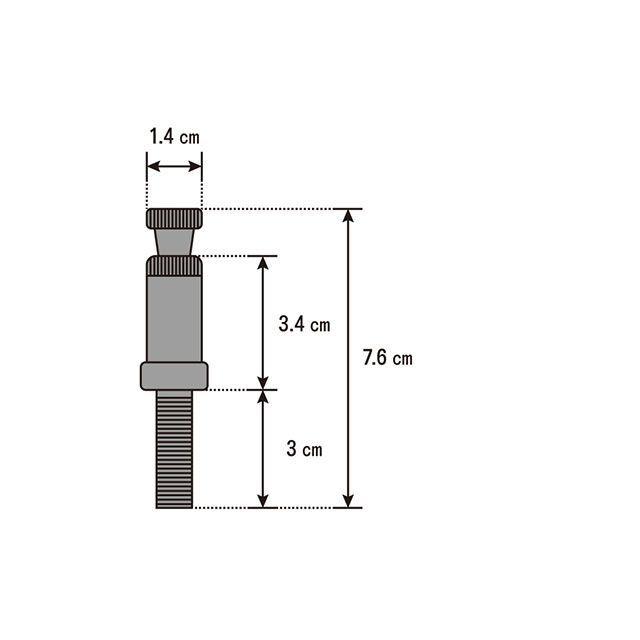 正規品／マッドマックス 汎用 汎用 ウインカーステー ノーマル M10×76mm 1本（ブラック） MADMAX バイク : 1316401 ...